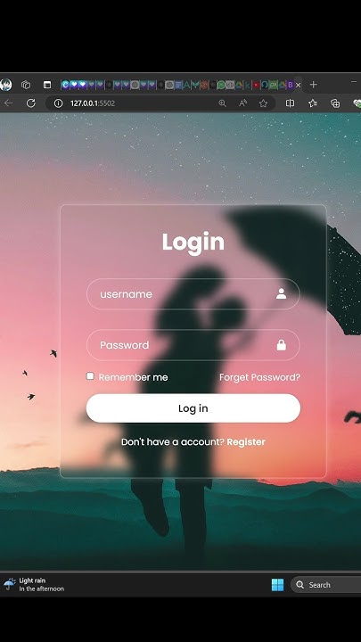 ASMR Coding: Soothing Login Form Design with HTML & CSS #coding #shortvideo #loginform - YouTube