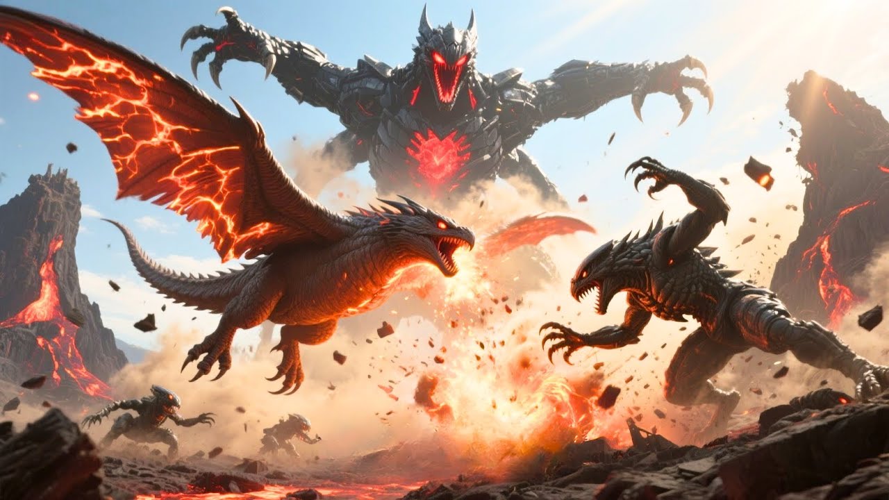 Godzilla vs Storm Hydra — Clash of Fury ⚡ - YouTube