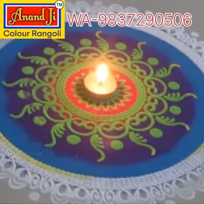 How to make Rangoli designs with Stancil / Rangoli by Stancil # ...