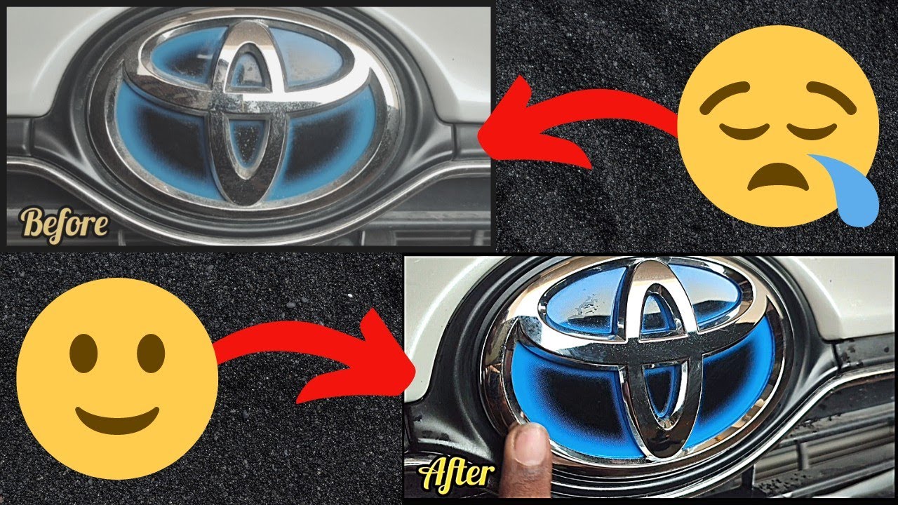 How To Clean Car Logo At Home | Harpic Clean | Car Emblems Clean | Urdu ...