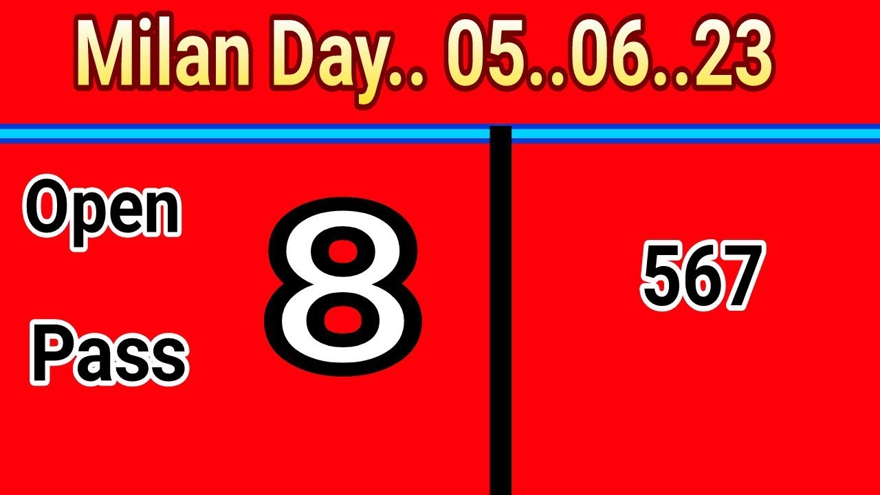 Milan Day weekly chart Milan Night weekly chart #MilanDay.. 05..06..23 ...