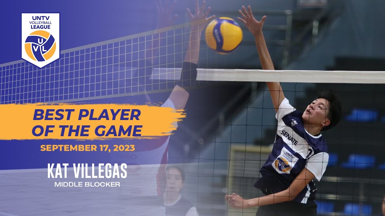 Best Player of the Game: Kat Villegas of the Senate Lady Patrollers | September 17, 2023 - YouTube