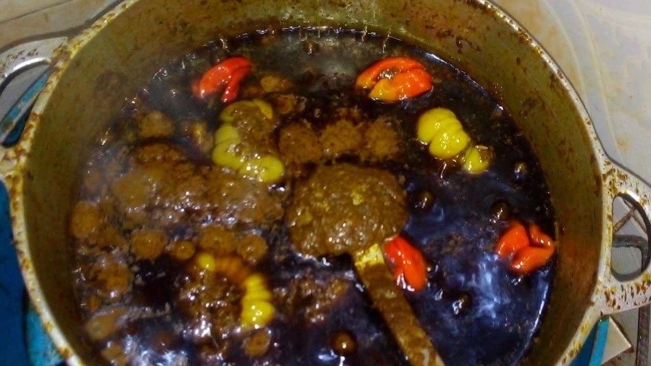 Mafé haco bantara Mborokhé sauce feuille de manioc à ma façon recette ...