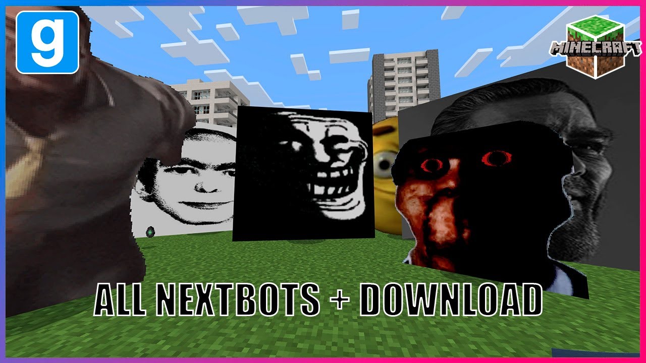 I Spawned 100+ Nextbots | Minecraft PE - YouTube