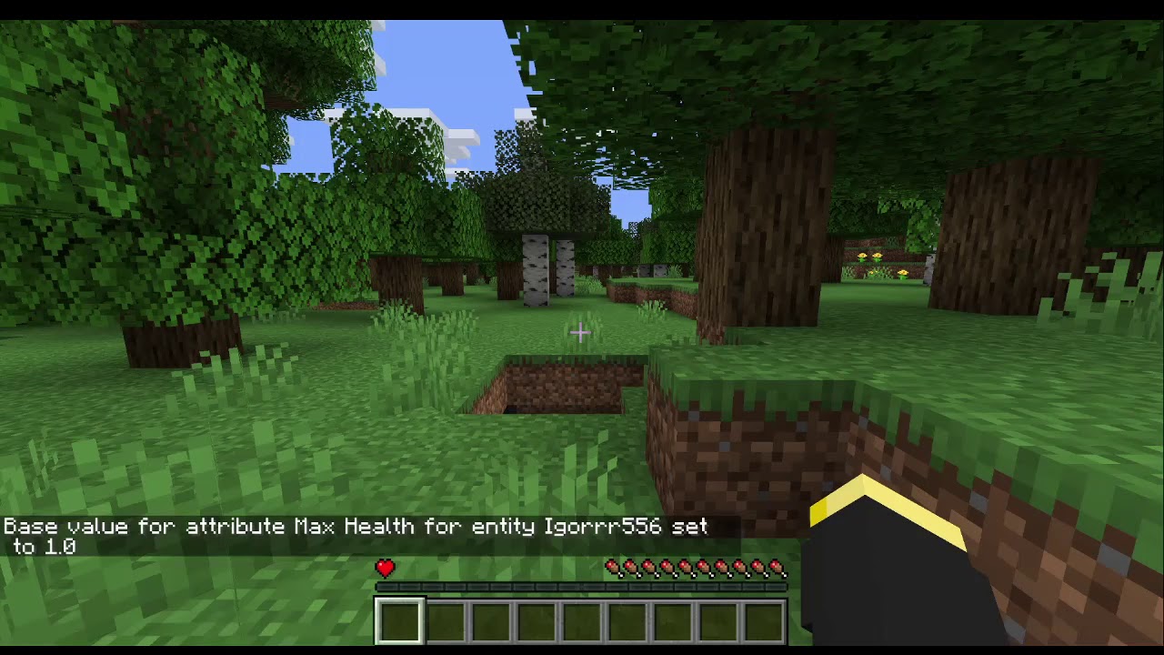 Jak mieć 1 serce w minecraft - YouTube