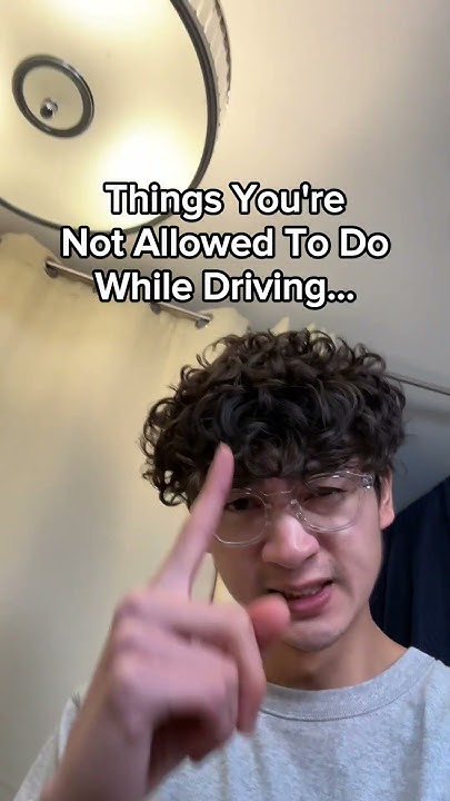 Things You Can't Do While Driving - YouTube