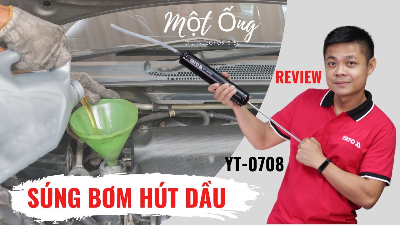 Review | Súng Bơm Hút Dầu Cầm Tay 500m ( 1 Ống ) Yato YT-0708 - YouTube