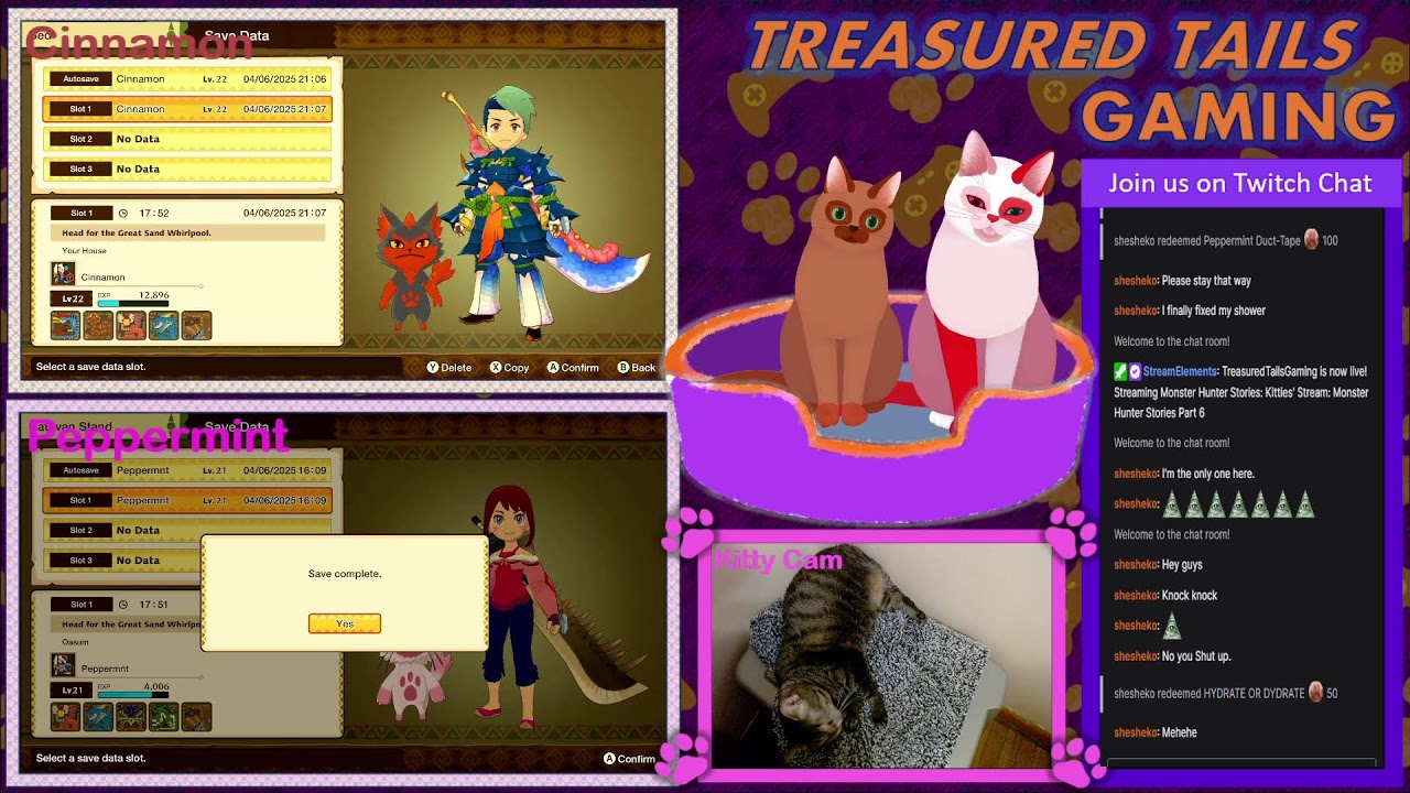 Kitties' Stream: Monster Hunter Stories Part 6 - YouTube