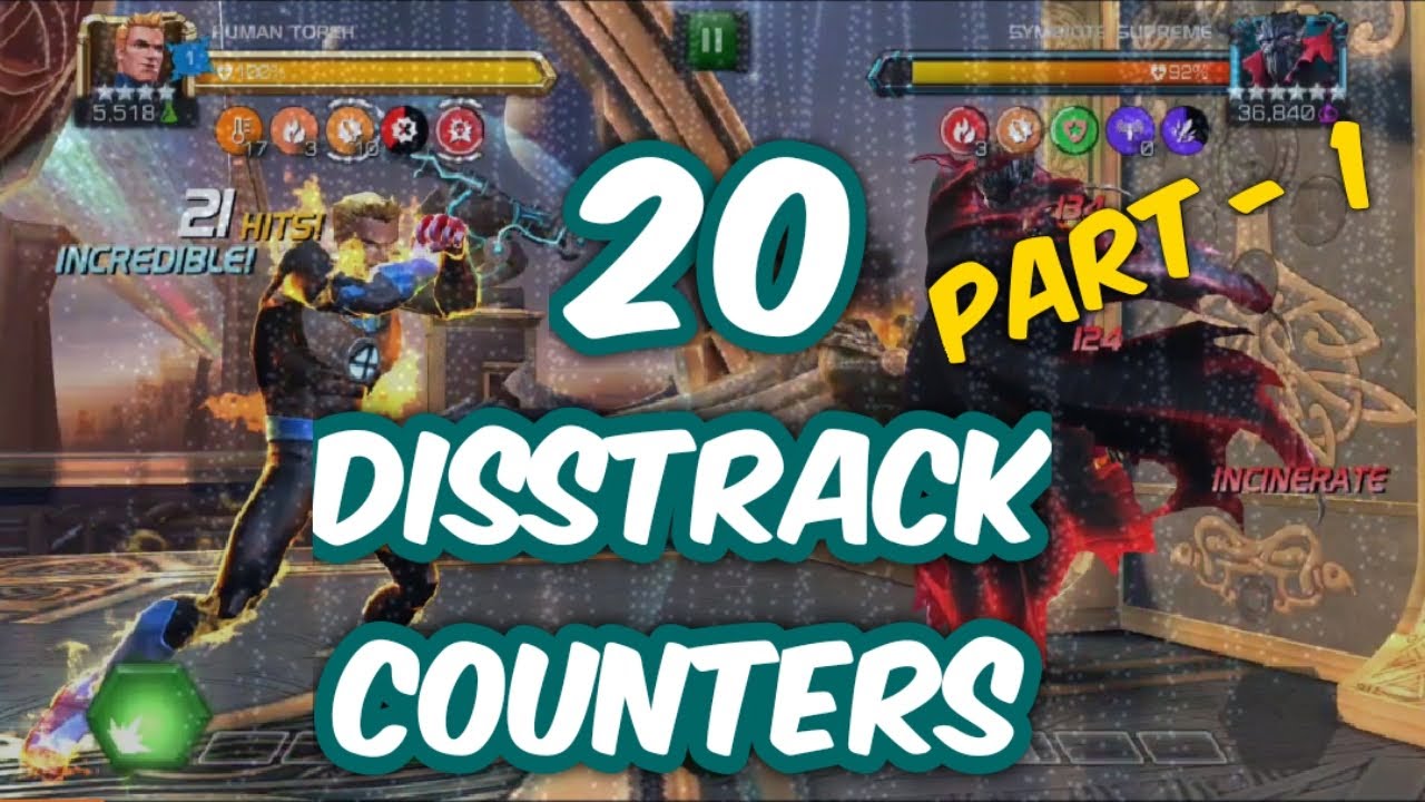 Mcoc Disstrack counters part1 - Marvel contest of Champions - YouTube