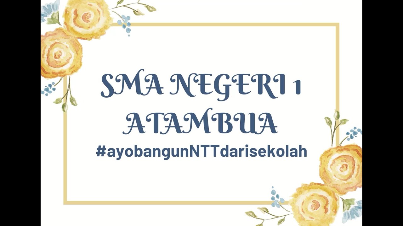 Ayo Bangun NTT dari Sekolah - YouTube