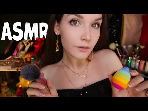 ASMR [RP] 💄Yeni Yıl için makyaj ve seçkin elbiseler 👗🎄