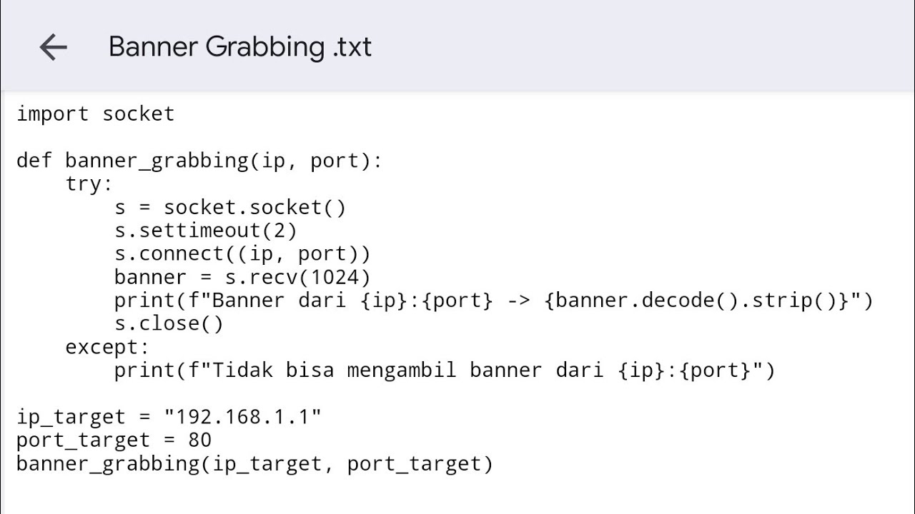 Banner Grabbing By Python - YouTube