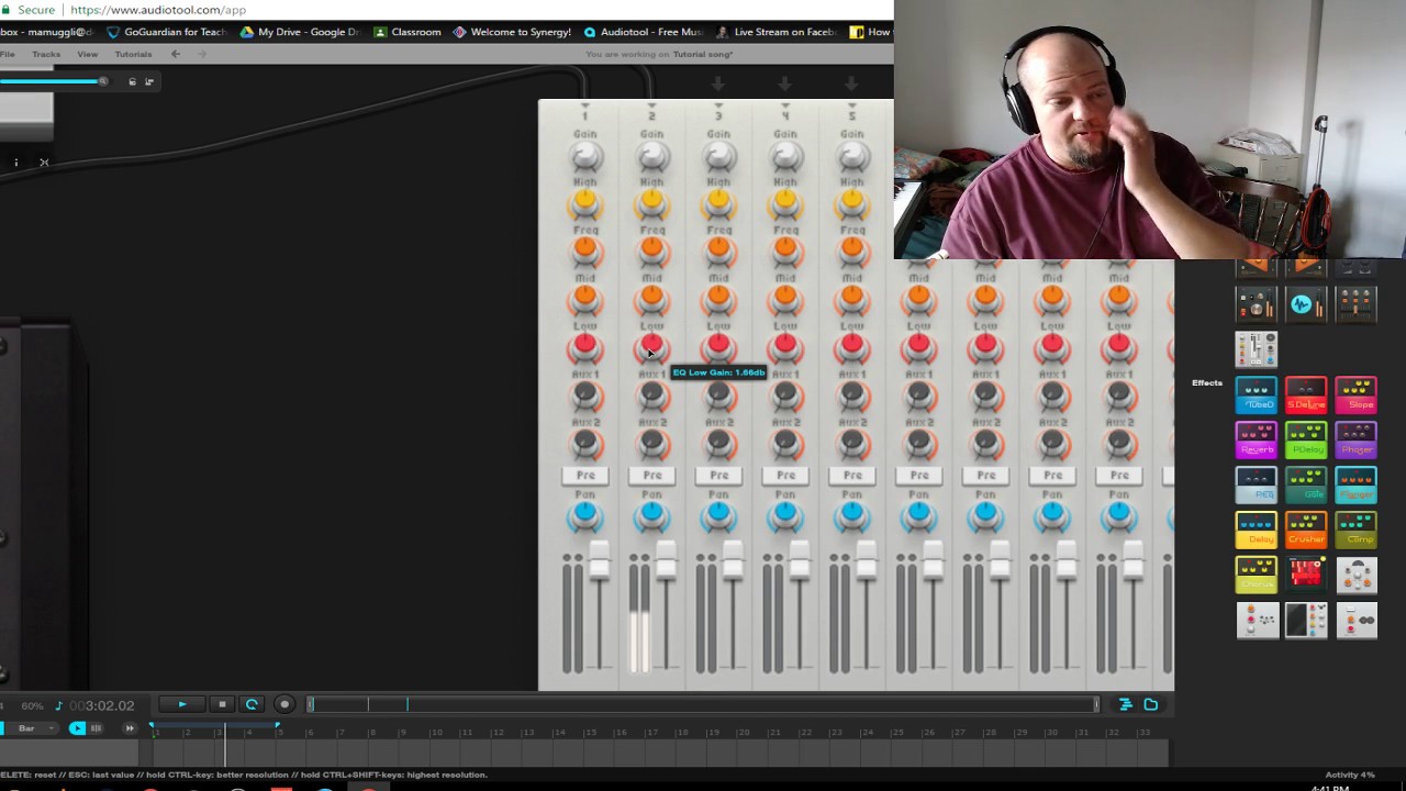 Audiotool tutorial 2: Sequencer basics, drums start, parallel processing and more - YouTube