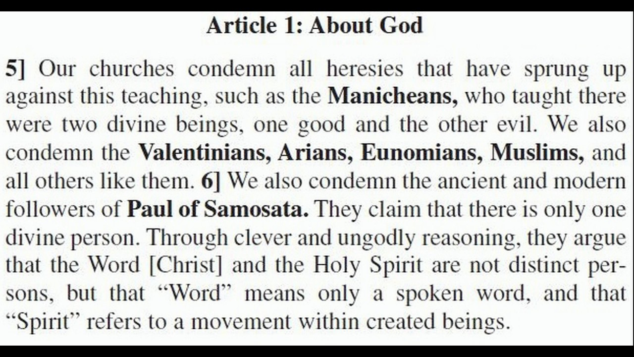 Article I About God - YouTube