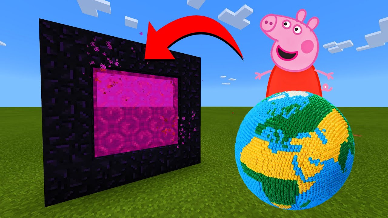 How To Make A Portal To The Peppa Pig Planet Dimension in Minecraft ...