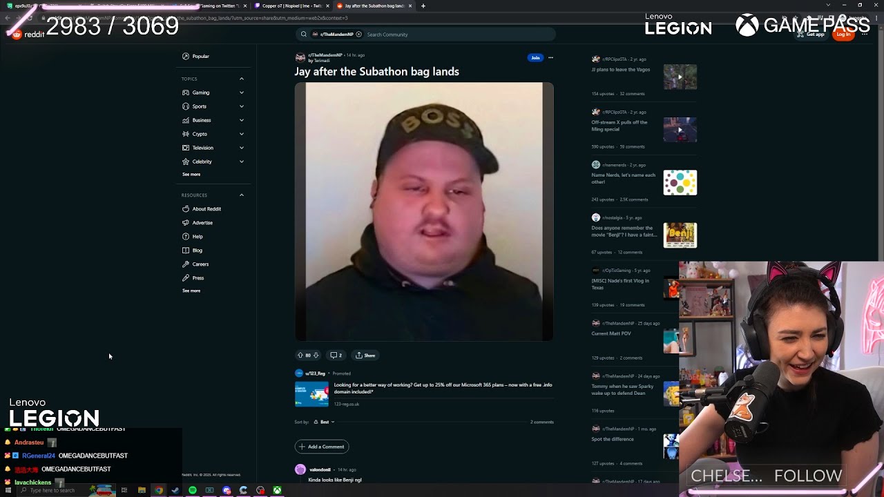 Wolfabelle REACTS to the Mandem Reddit Roasting Jay's Face Reveal - YouTube