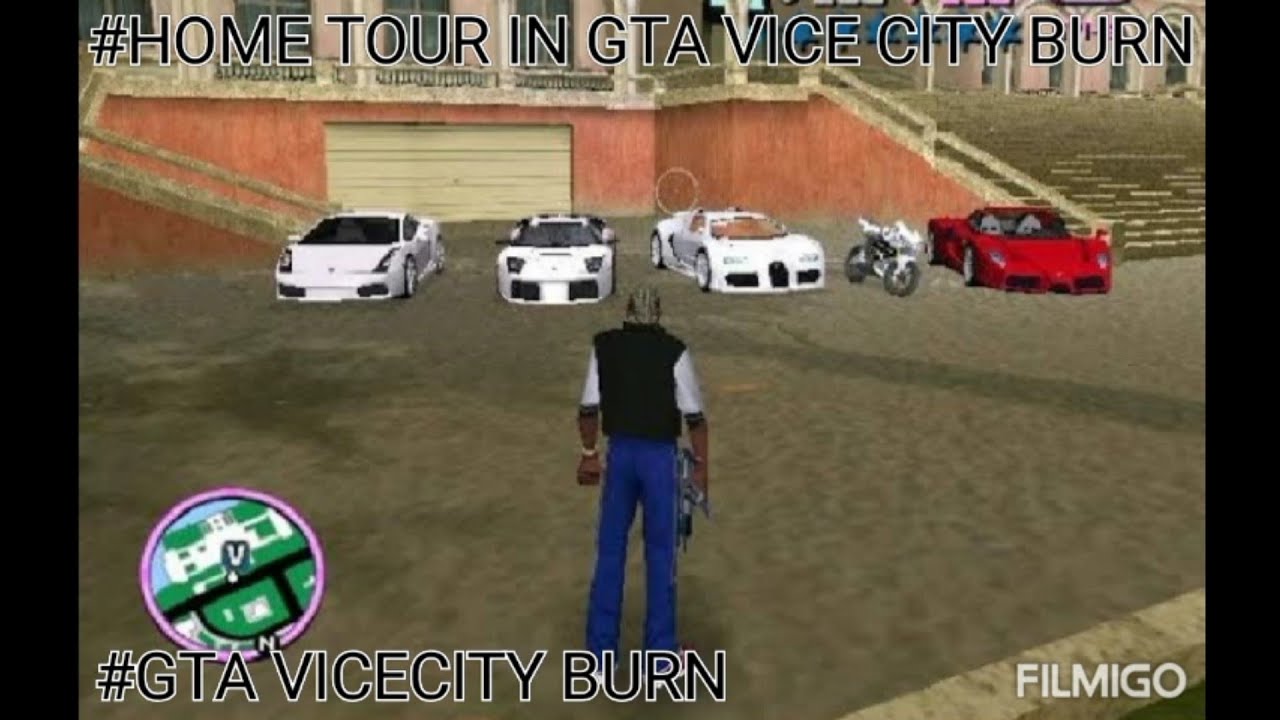#HOME TOUR IN GTA VICE CITY BURN. # GTA VICE CITY BURN. - YouTube