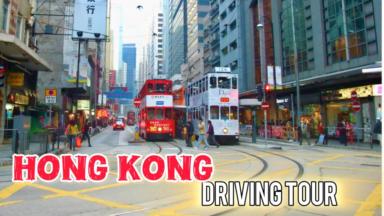 Hong Kong Driving Tour ( tai hang Road - Wyndham street , Central HK # ...