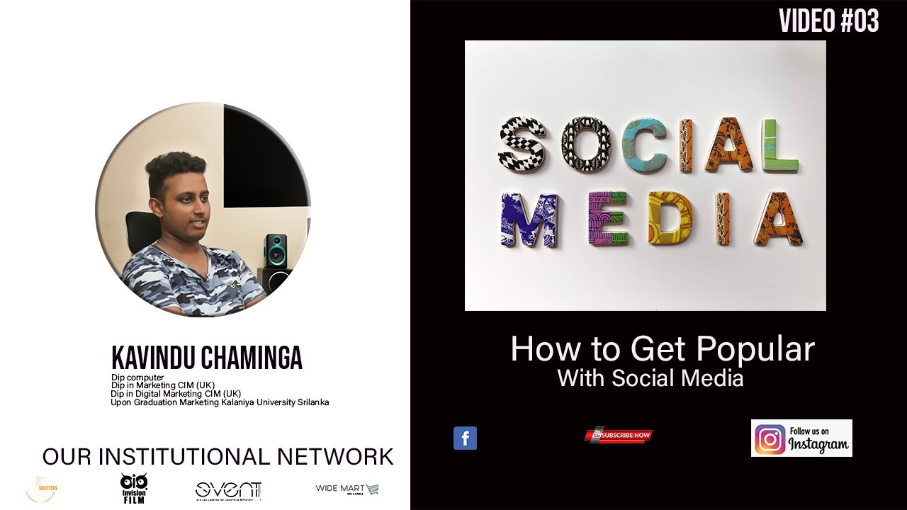 How to Get Popular with Social Media - YouTube