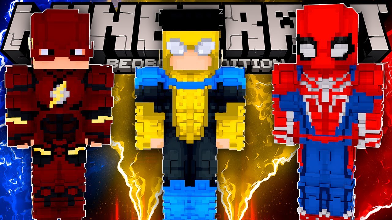 NOVA ! SUPER Heros Addon/Mod para Minecraft PE- MAIS HEROIS(1.20.81) - YouTube
