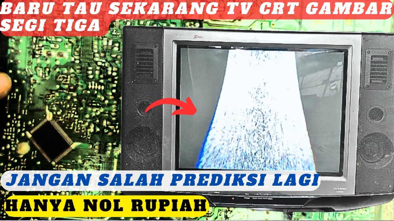BARU TAU SEKARANG RUSAK TV CRT SHARP GAMBAR SEPERTI BENTUK GUNUNG /SEGI ...