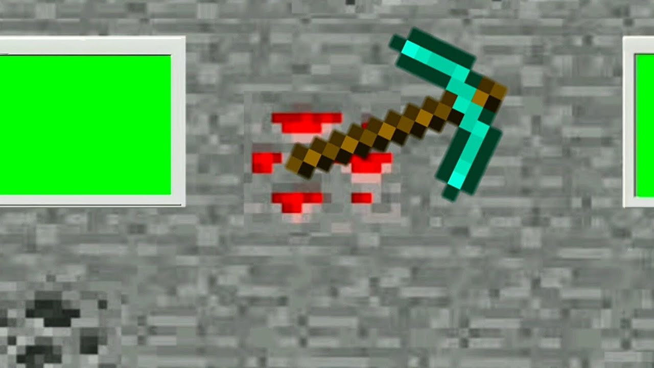 Screen change with Diamond pickaxe green screen like @AlsoAmir - YouTube