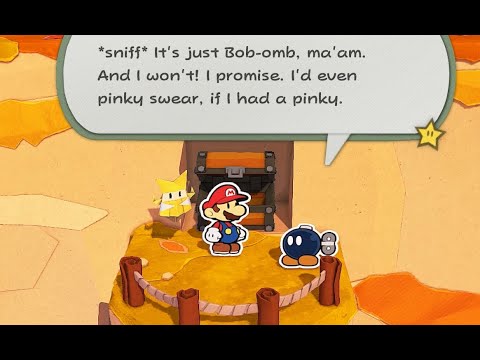 Paper Mario Origami King - Help Bobby the bomb-omb (Autumn Mountain ...