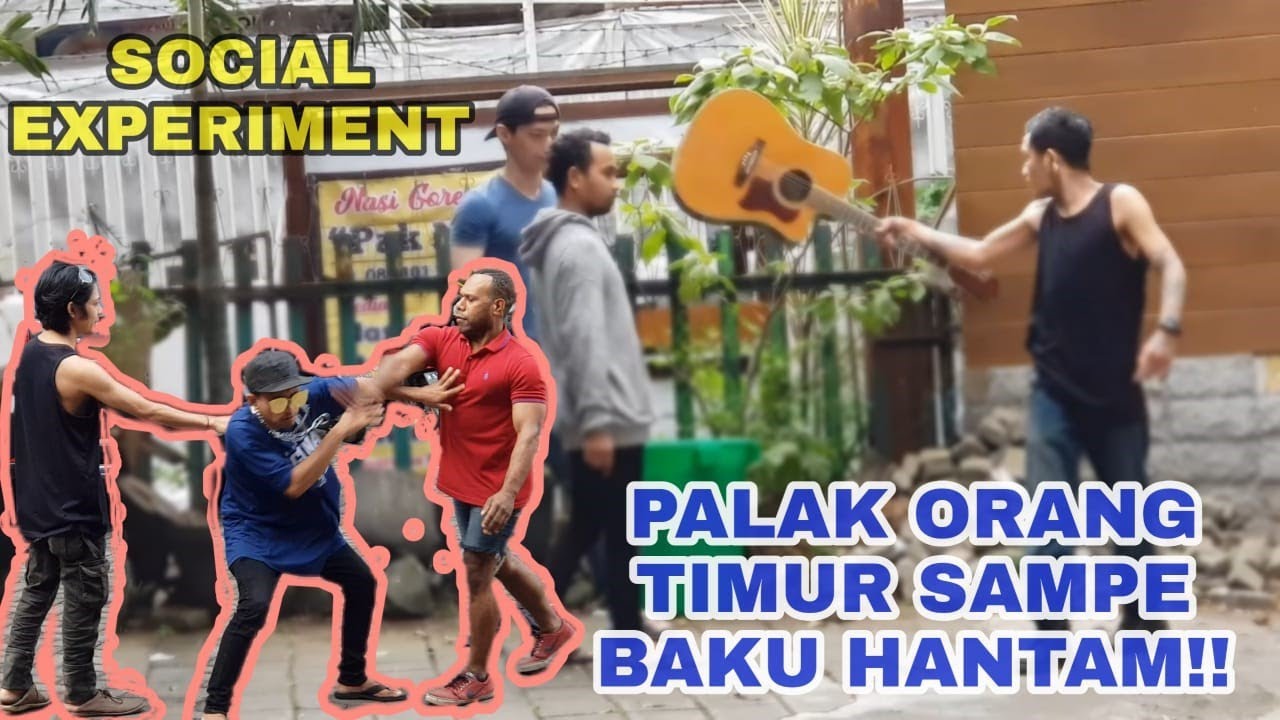 SOCIAL EXPERIMENT PALAKIN ORANG TIMUR SAMPE BERANTEM - YouTube