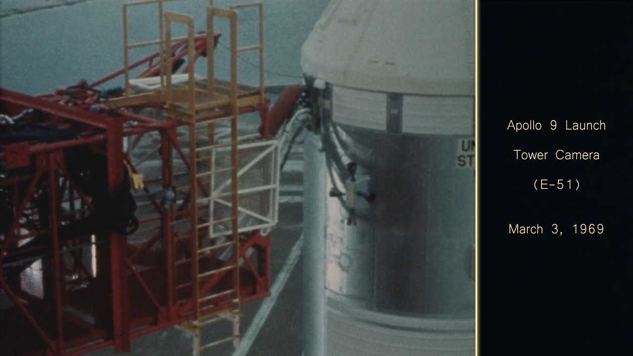 Apollo 9 Launch - Tower Camera (E-51) - March 3, 1969 - YouTube