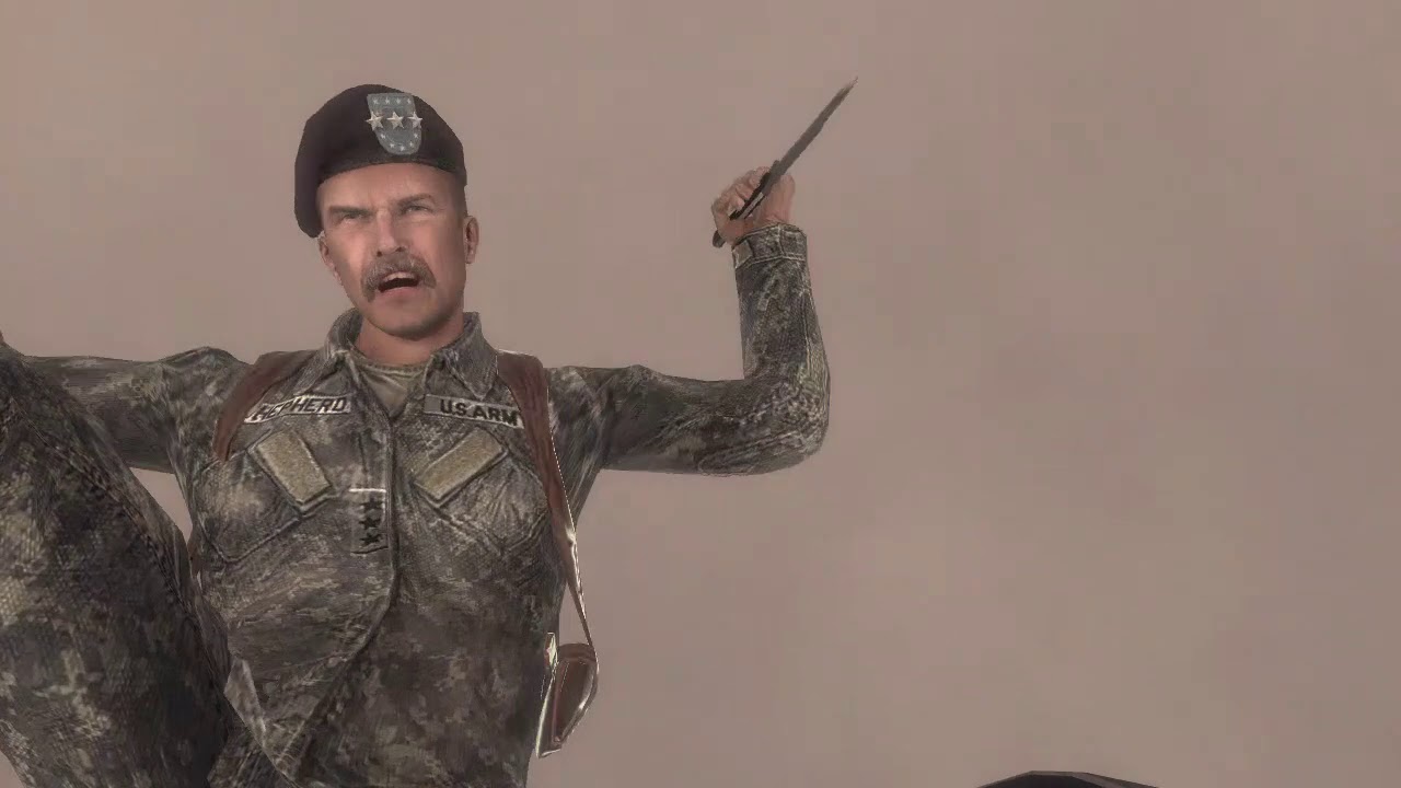 CALL OF DUTY mw2: killing general shepard - YouTube