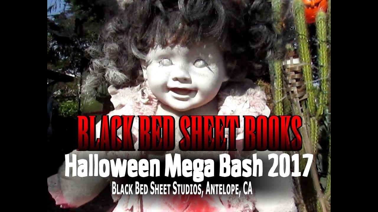 Black Bed Sheet Books Halloween Mega Bash 2017 - YouTube