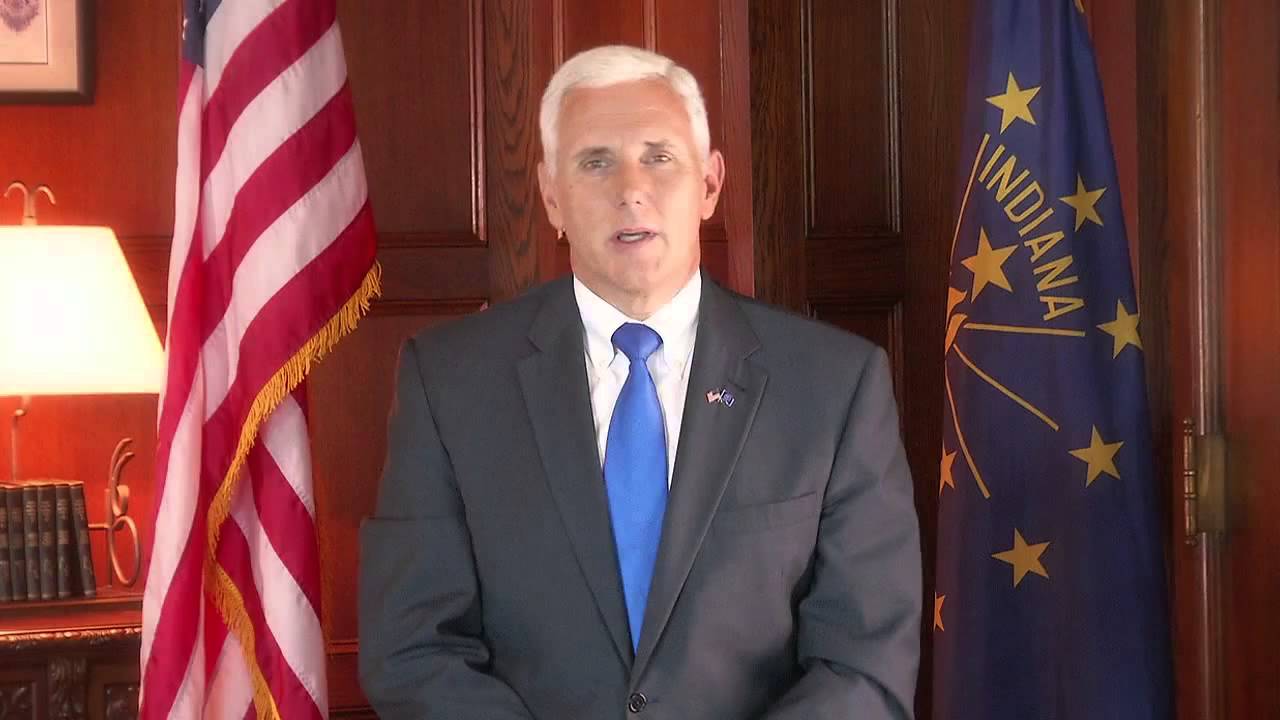 Indiana Gov. Mike Pence Delivers The Weekly GOP Address - YouTube