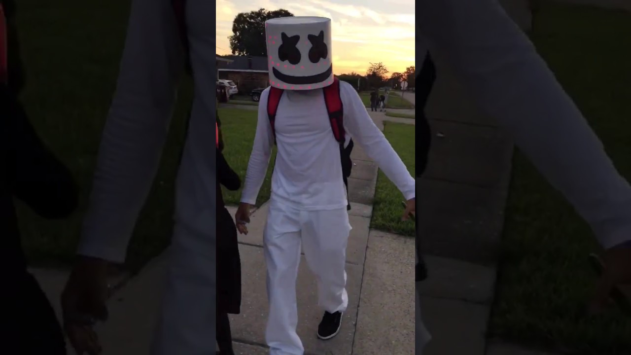 Marshmello helmet - YouTube