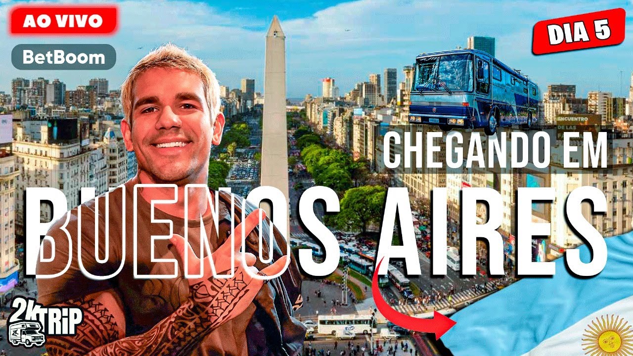 CHEGAMOS EM BUENOS AIRES - DIA 05 | 🔴 LIVE TODO DIA - YouTube
