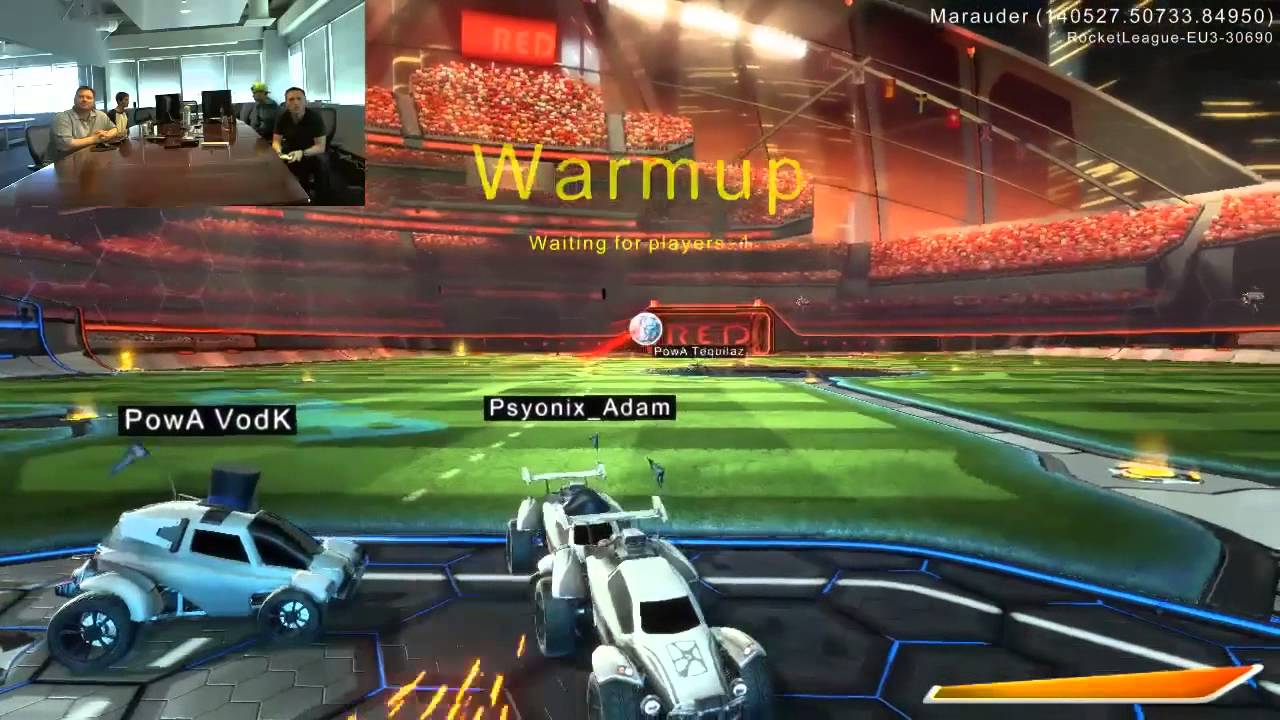 Psyonix Dev Stream - Rocket League Challenge vs. Team PowA - YouTube