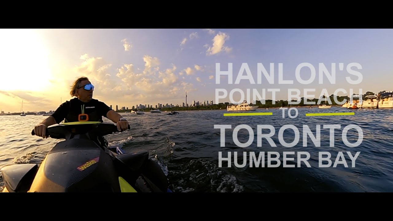 Hanlon's Point Beach to Toronto Humber Bay Seadoo Ride - YouTube