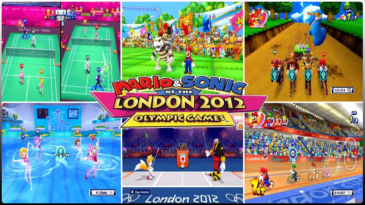 Mario Sonic at the London 2012 Olympic Games - nintendo wii minigames ...