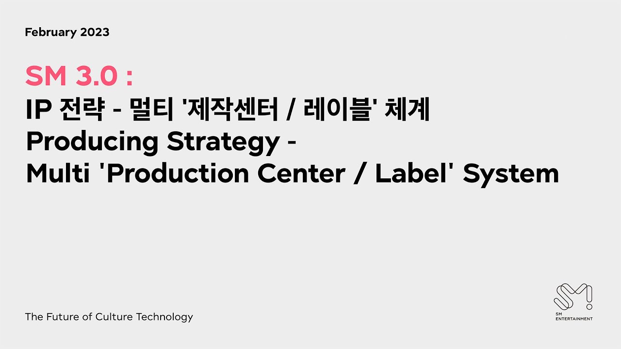 SM 3.0: IP 전략 - 멀티 '제작센터/레이블' 체계｜SM 3.0: Producing Strategy - Multi ...