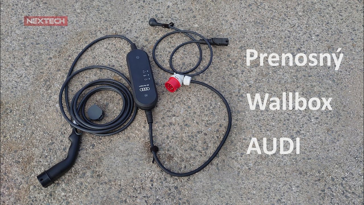 Elektromobilita 2021: prenosný Wallbox AUDI - YouTube