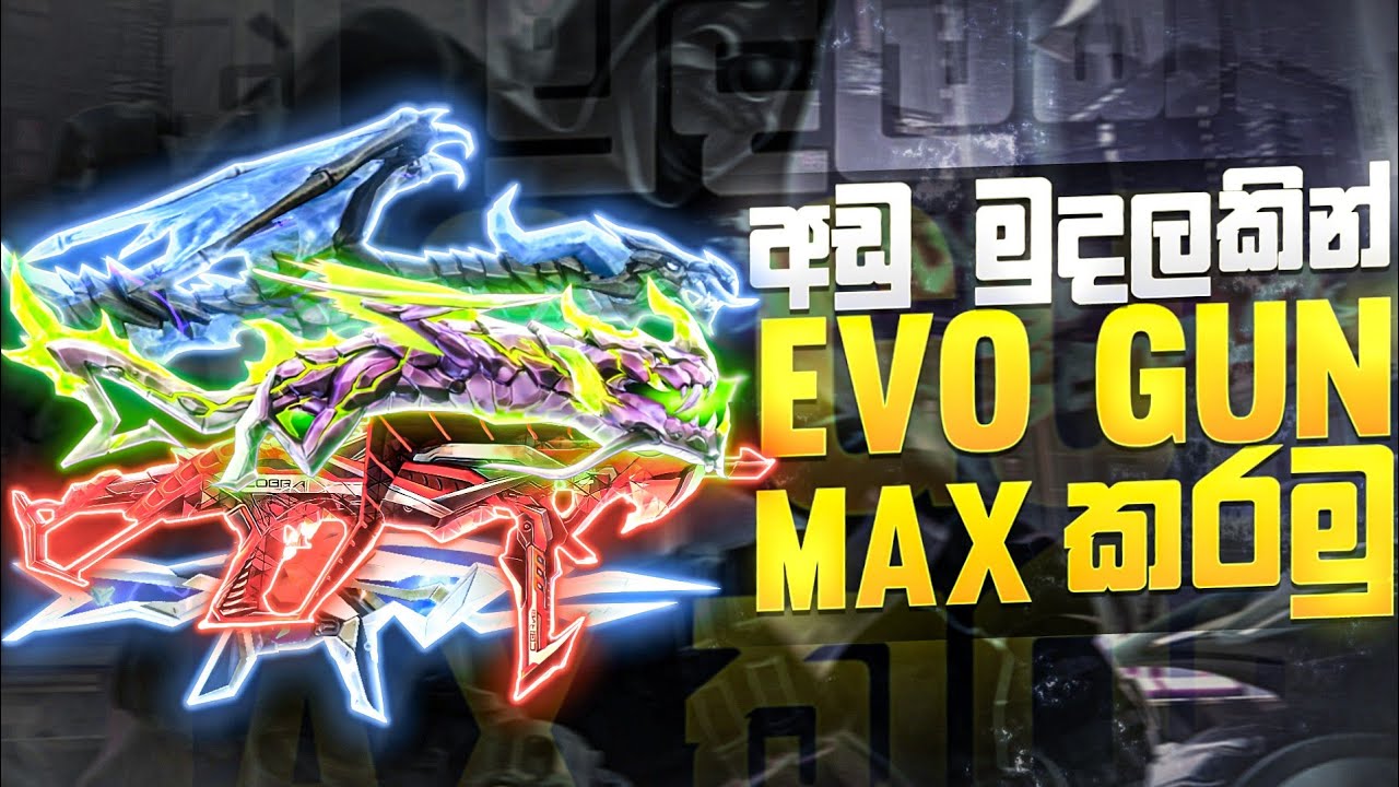 How to free fire evo gun max | අඩු මුදලකින් evo gun max කරමු | shadow ...