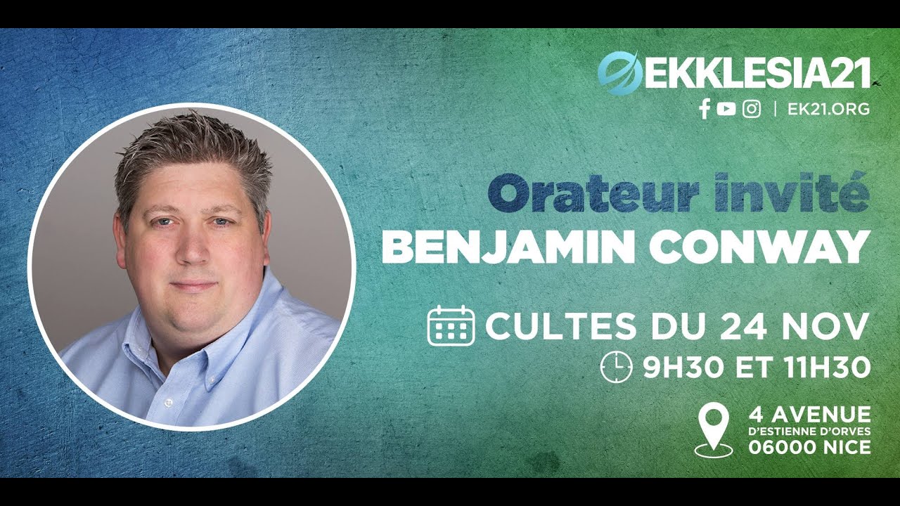 Je suis le cep - Ps. Benjamin Conway - YouTube