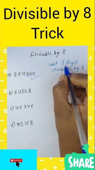 divisible by 8 rule|divisible by 8|divisibility rule of 8 with in 2 ...