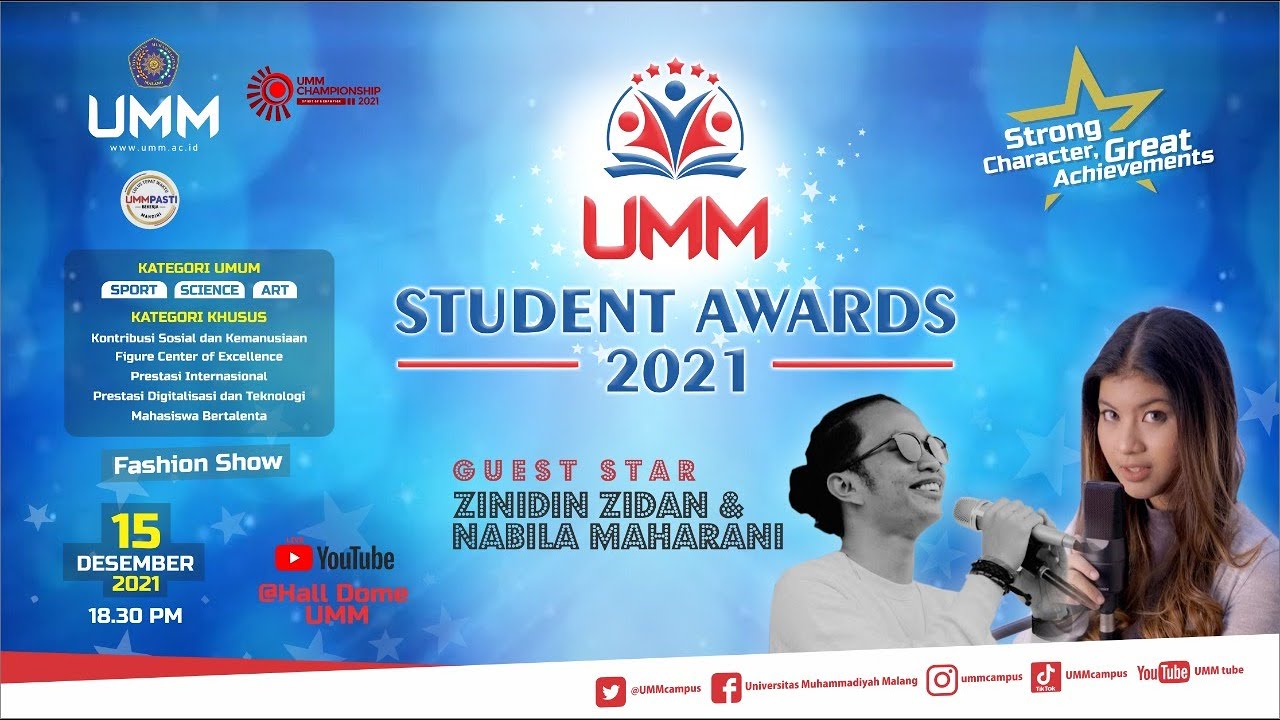 UMM Student Awards 2021 - UMM Championship, Spirit of A Champion ...