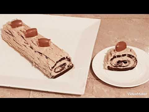 كيك رولي او سويس رول ساهل وسريع مع خديجة - YouTube