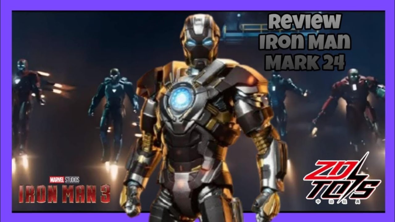 Figura Iron Man Mark 24 (Tank) Iron Man 3 Zd Toys PT-Br - YouTube