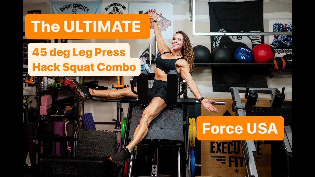 The ULTIMATE, The Best 45 degree Leg Press + Hack Squat Combo by Force ...