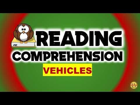 READING COMPREHENSION Elementary Level: Vehicles with Downloadable File ...