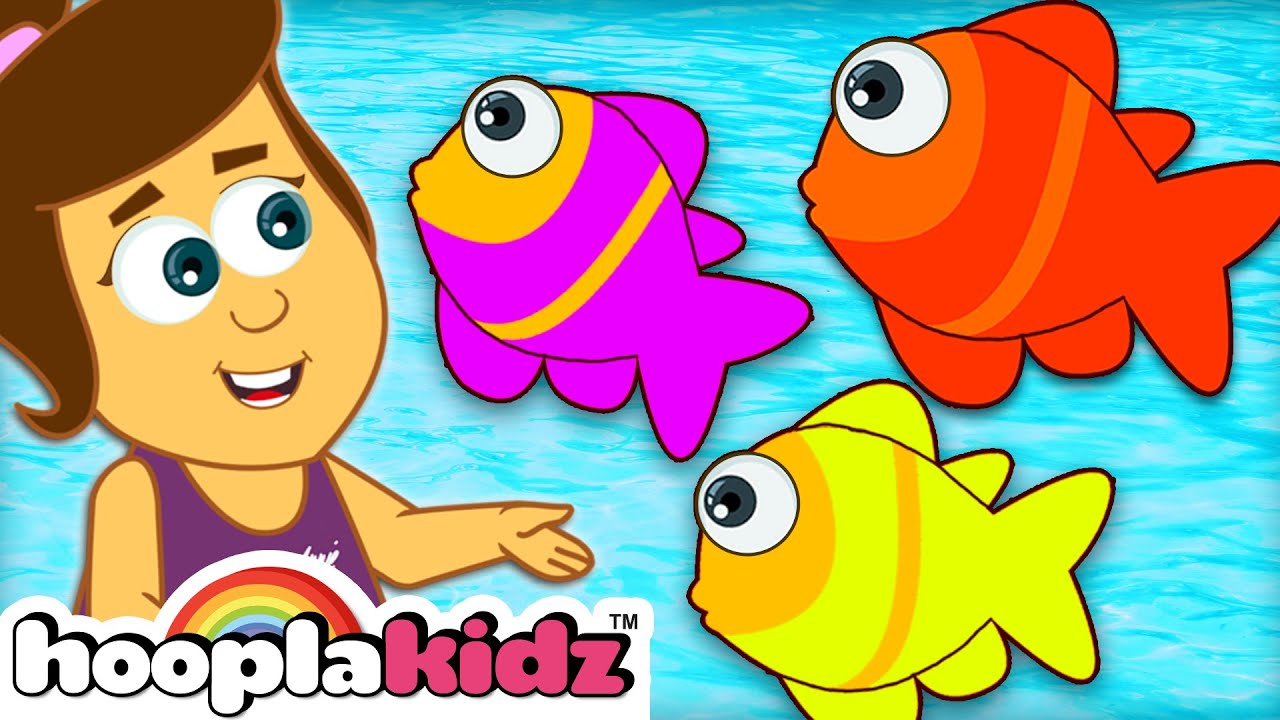 12345 Once I Caught A Fish Alive More Kids Songs By HooplaKidz YouTube