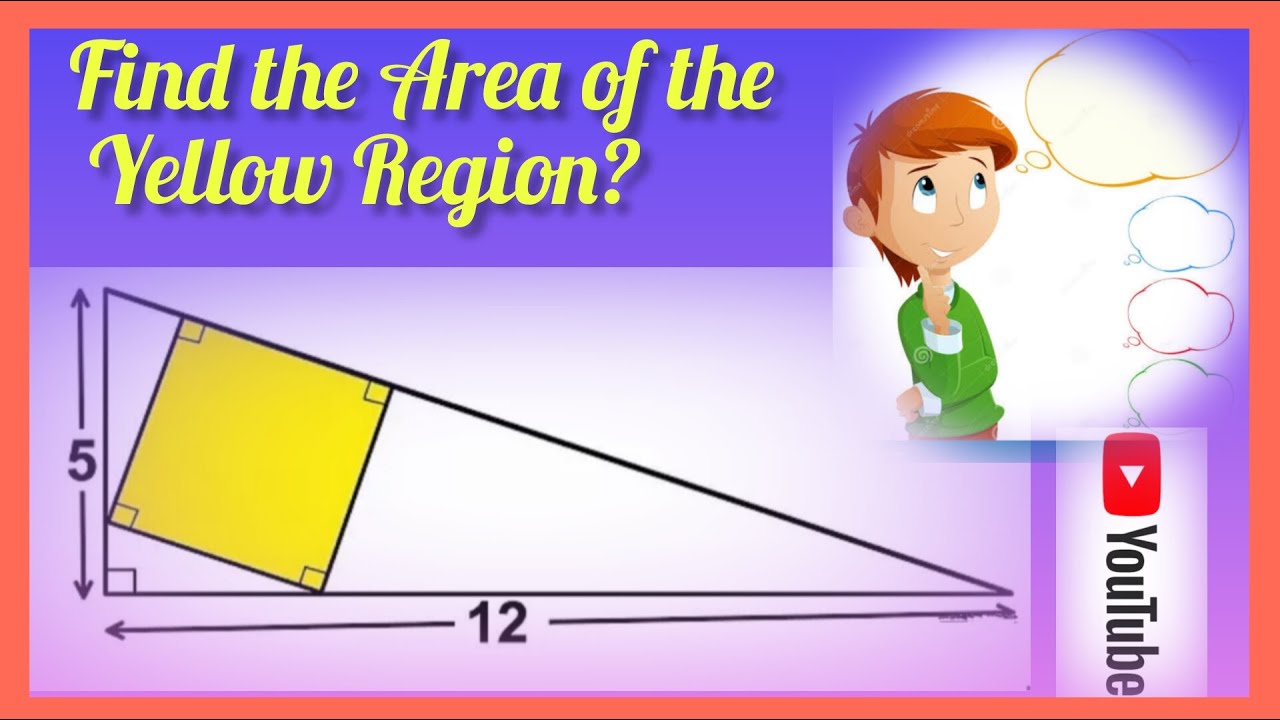 Can You Find the Area of Yellow Shaded Region? A Nice Geometry Problem ...