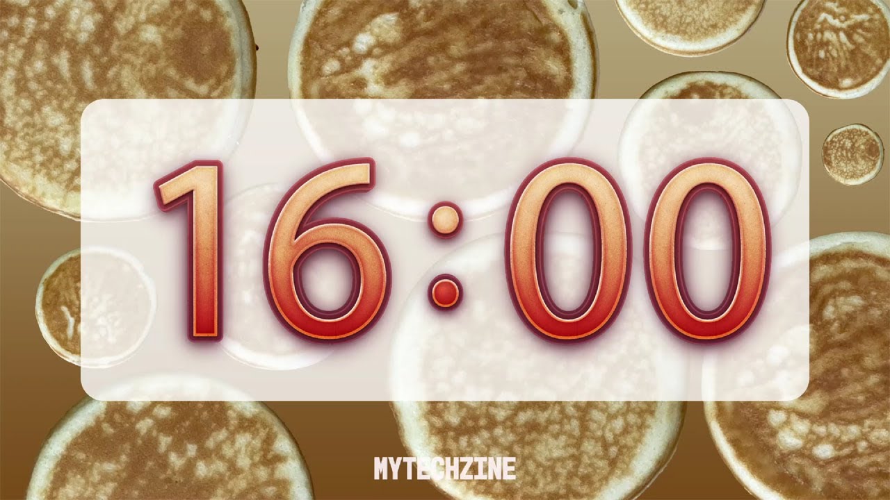 16 Minute Pancake Countdown Timer 🥞 – Perfect for Cooking ,and Study ...